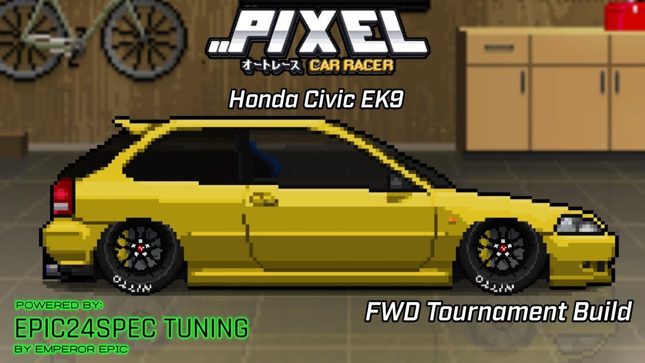 Pixel Car Racer - Honda Civic EK9 Tournament Build - YouTube