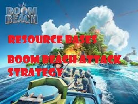 Boom Beach | Resources Base | Boom Beach Attack Strategy - YouTube