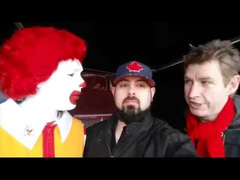 CHEZ 106 hosts challenge Ronald McDonald to a hardest shot competition ...
