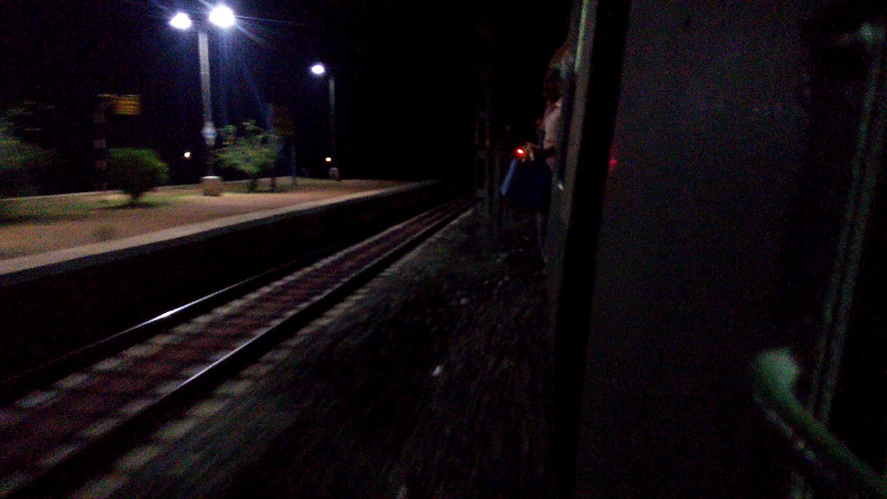 up Hwh-Ambg local entaring Mayapur Railway Station at Night - YouTube