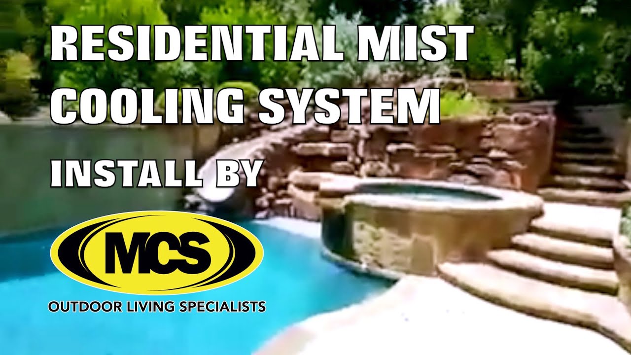 Residential Mist Cooling System by MCS Austin - YouTube