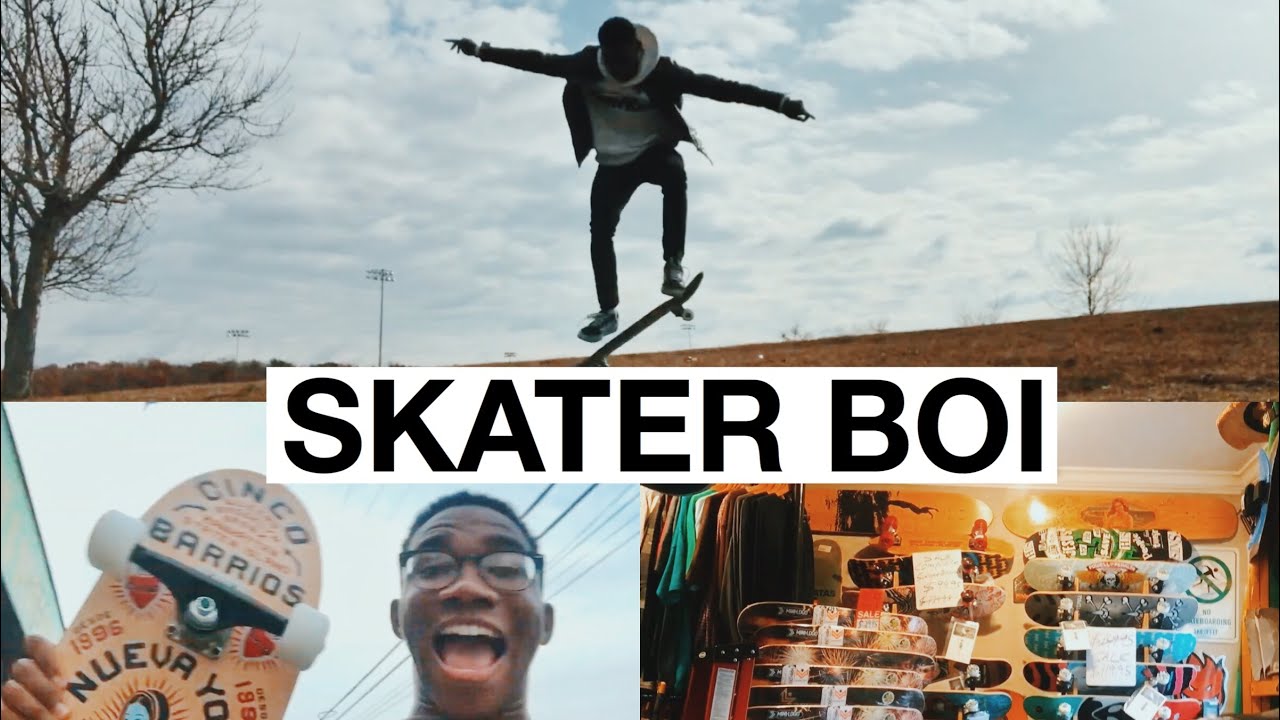 BECOMING A SKATER BOI (me skateboarding for the first time) - YouTube