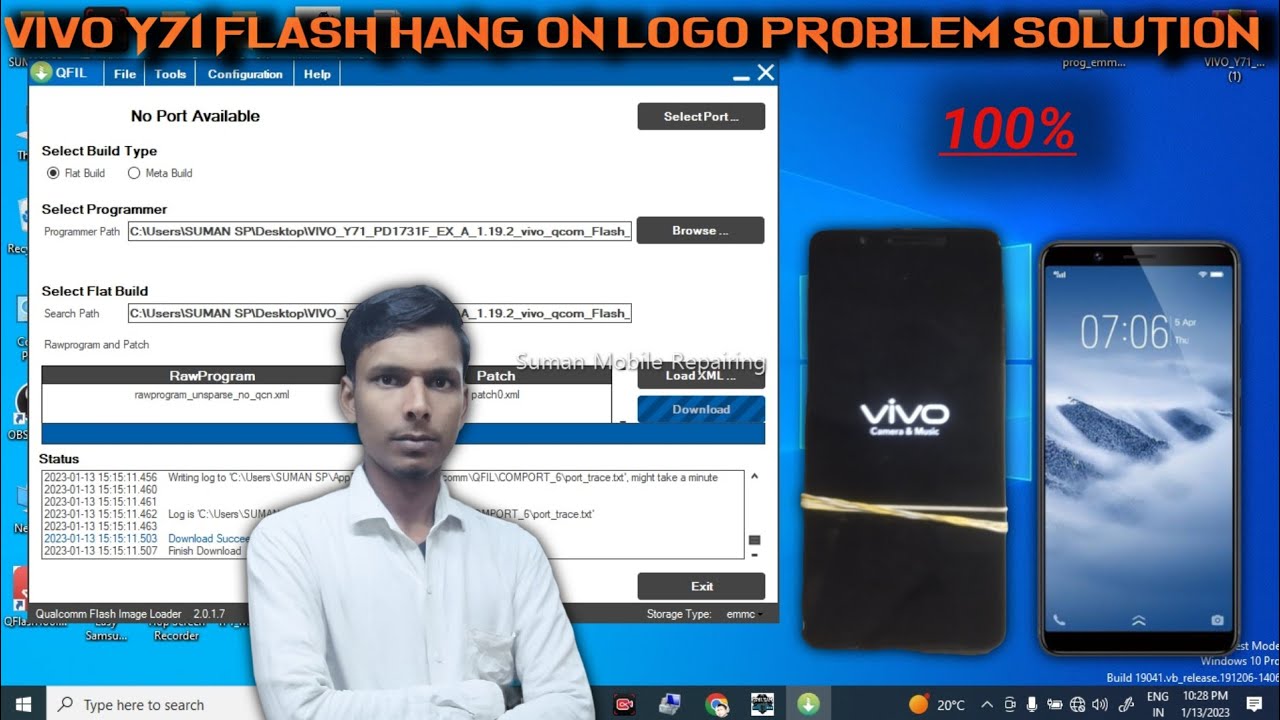 Vivo y71 (1724) Vivo mobile Vivo || logo on problem Solution 100% ...