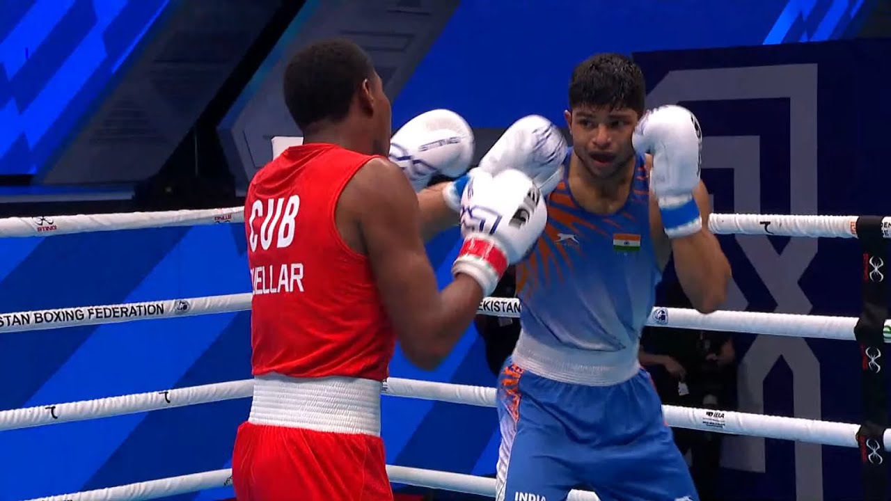 QF (71KG) CUELLAR TERRY JORGE (CUB) vs DEV NISHANT (IND) | IBA Men's World Boxing Championships ...