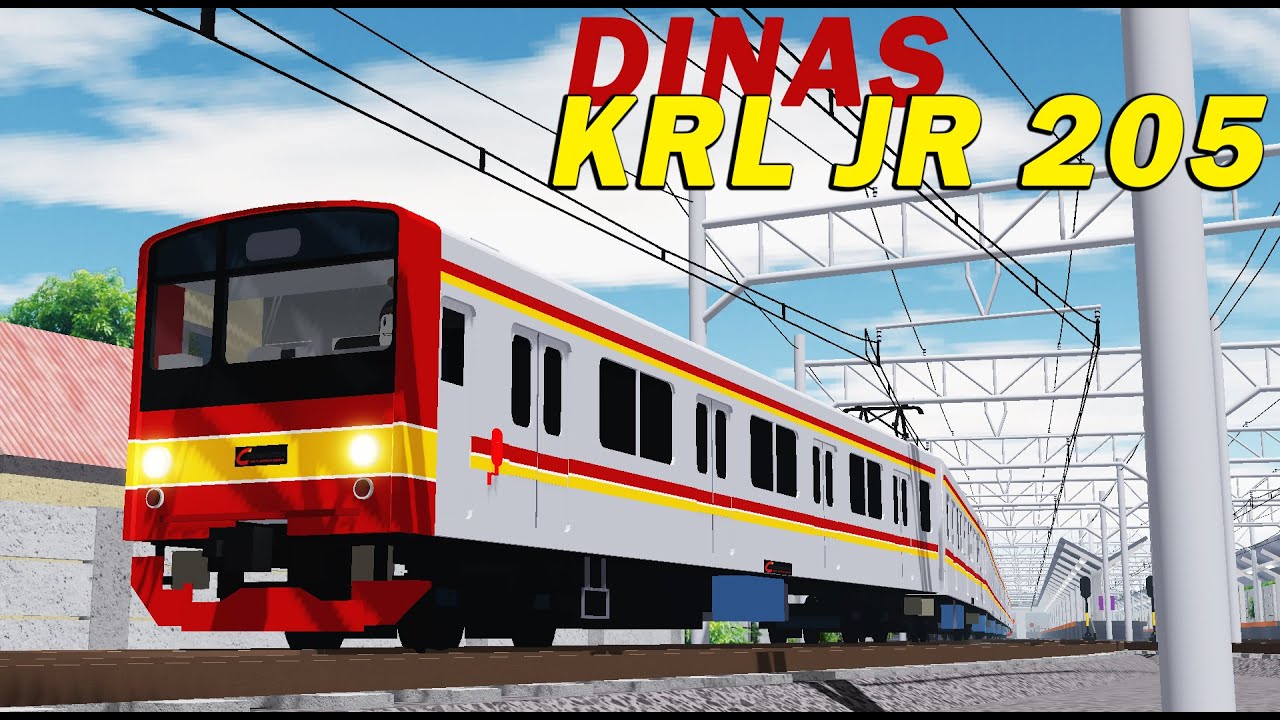 DINAS KRL COMMUTER LINE JR 205 | ROBLOX INDONESIA - YouTube