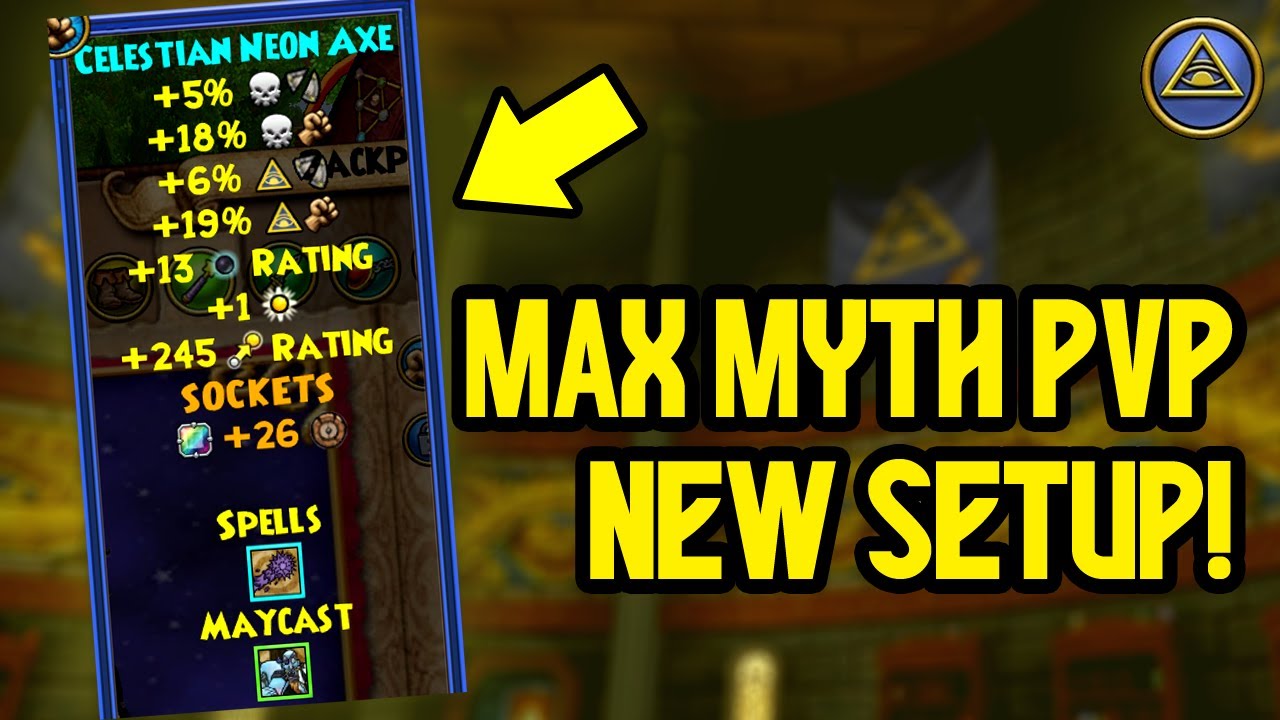 Wizard101: MAX LEVEL MYTH PvP (130): *NEW* Myth Wand!! - YouTube