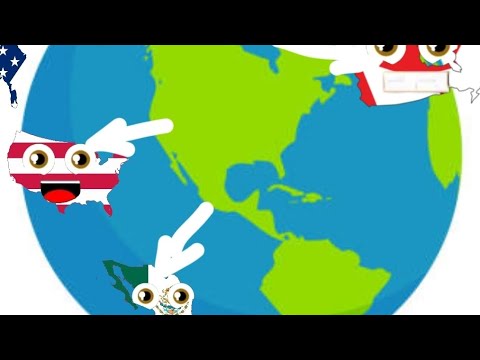 learn about three largest countries of north america klt - YouTube