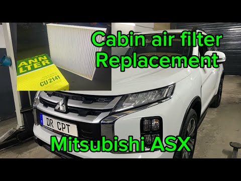 How to change cabin air filter Mitsubishi ASX pollen filter wechseln ...