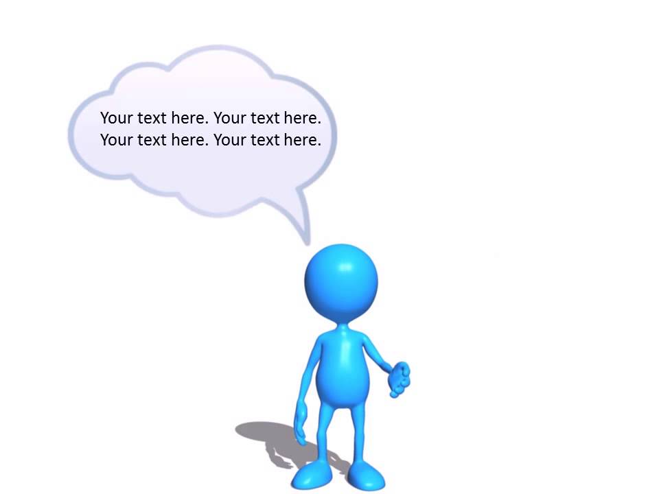 CrystalGraphics 3D Character Slides for PowerPoint Thought Bubble - YouTube
