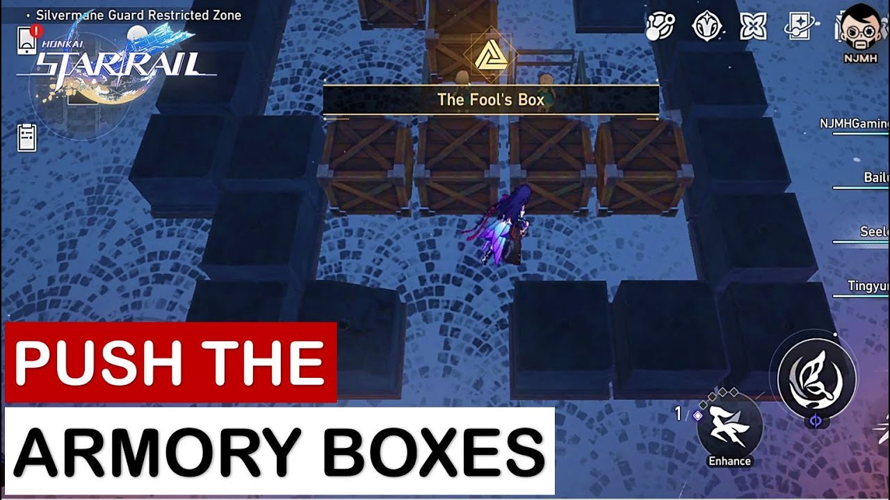 The Fool's Box | Push the armory boxes and rescue Cyrille | Honkai Star ...