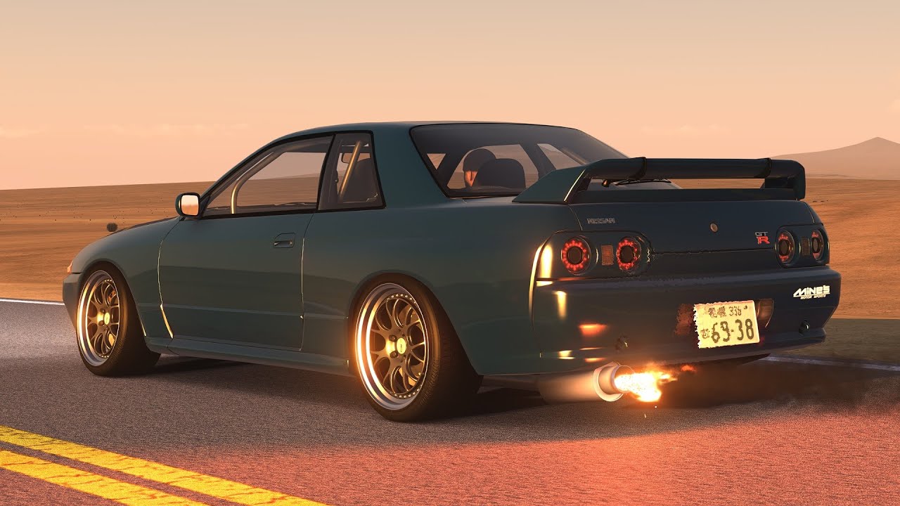 Nissan Skyline R32 Midnight Beast highway pull 390 kmh +DOWNLOAD ...