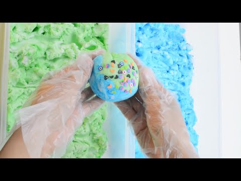 [ASMR]Dye the cloud slime - YouTube