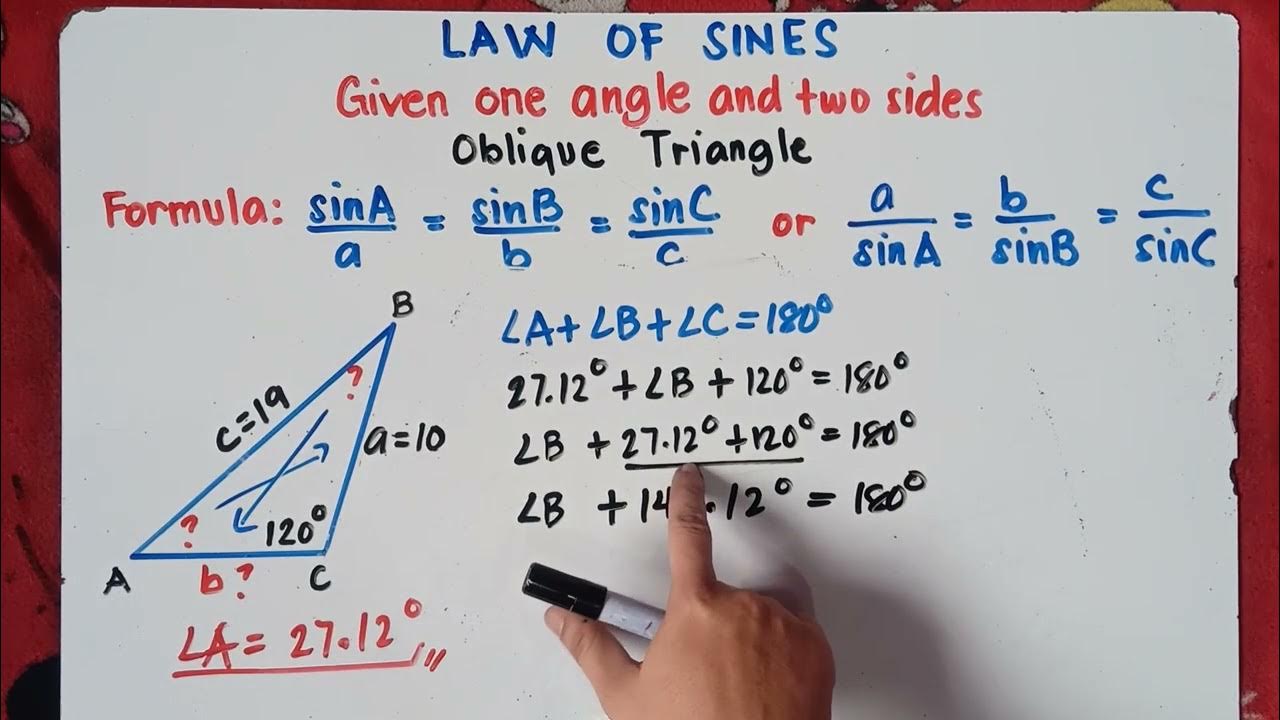 Law of Sines | Given One Angle and Two Sides | Explain in Detailed | - YouTube