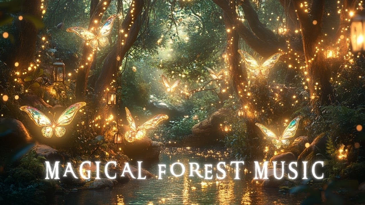 Magical Forest Music Healing Nature Sounds, Stream Sound | Relaxing ...