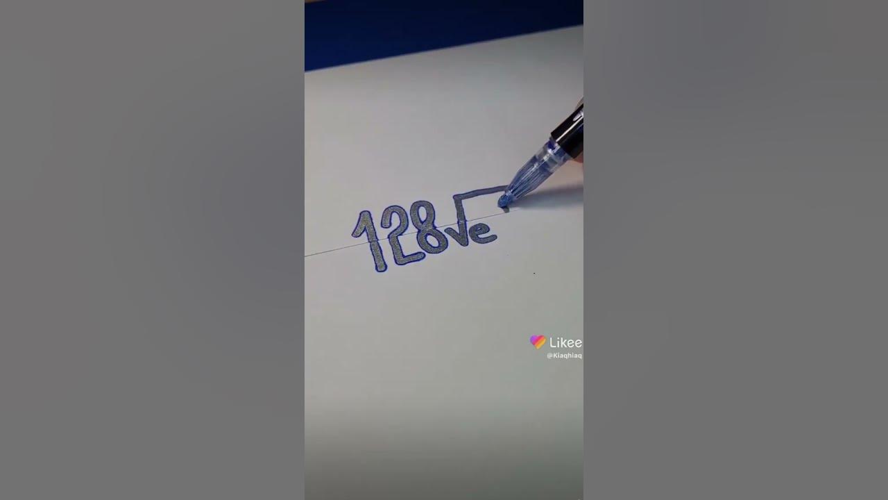 how to write i love you in numbers - YouTube