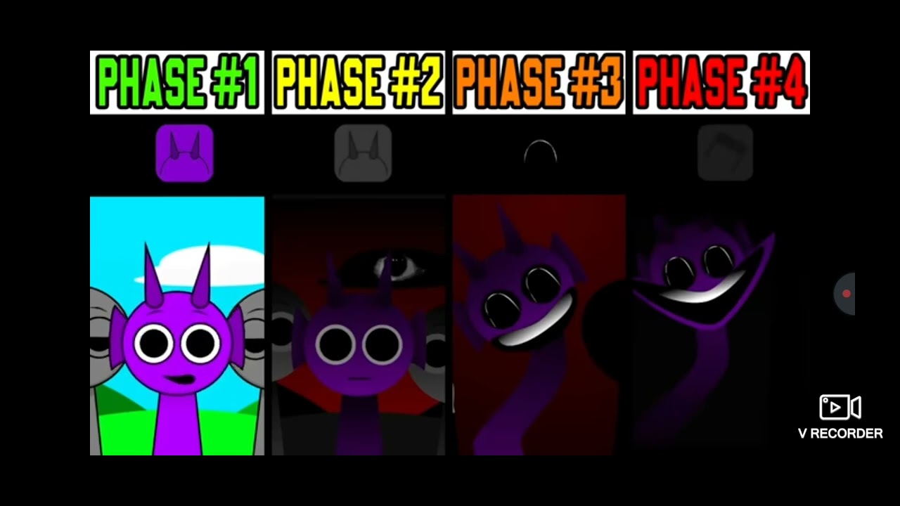 Phase 1 vs Phase 2 vs Phase 3 vs Phase 4 Sprunki ! 😉 - YouTube