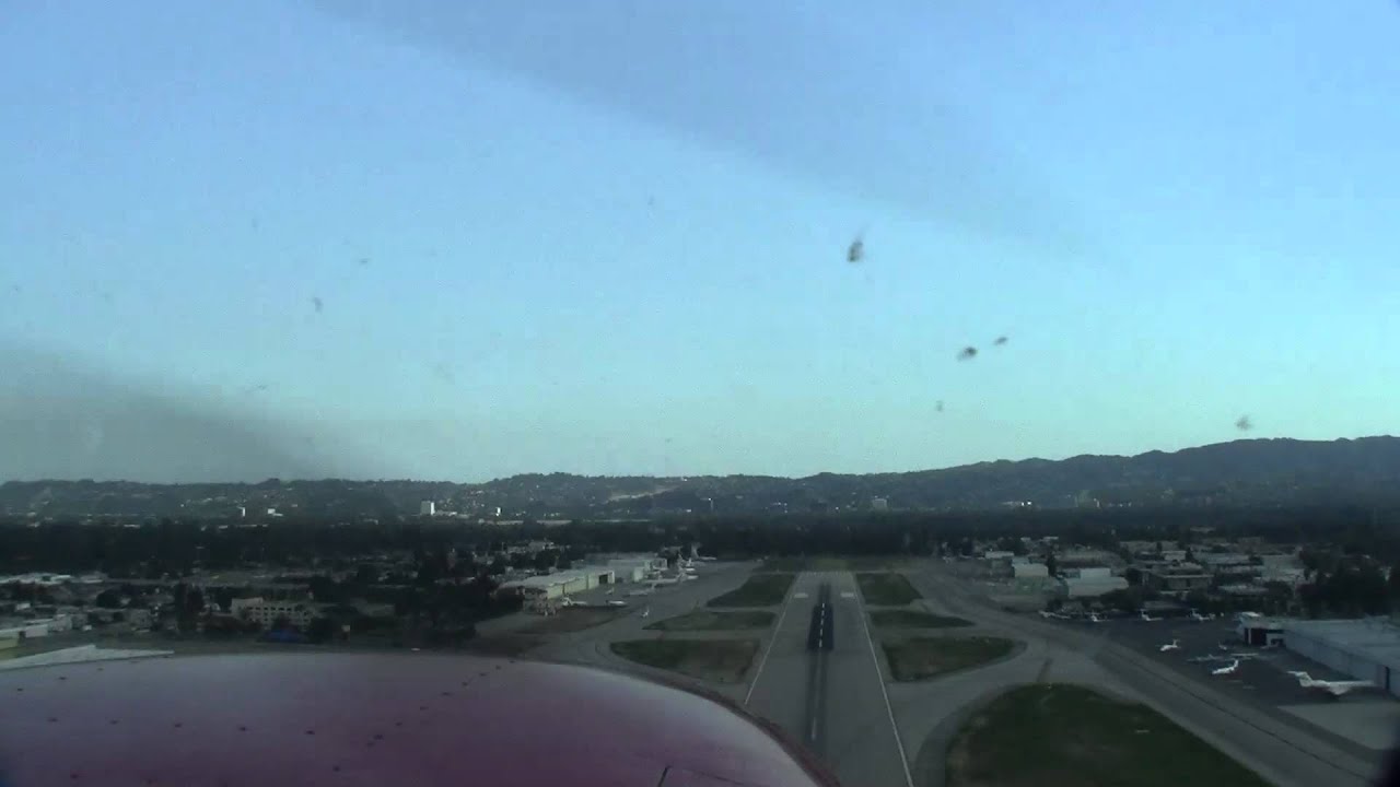 Flight Around the Pattern at Van Nuys Airport (VNY) Runway 16L - YouTube