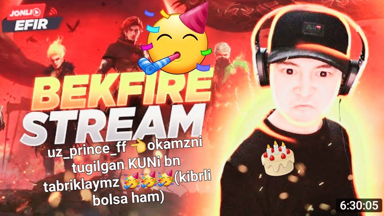 BekFire Sitrimda Tuģulgan kun bilan tabrikladi uz_prince_ff 👈okamzni ...