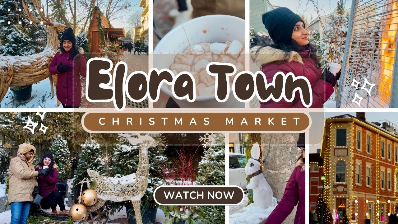🎅🏻Canada's Holiday Wonderland - Elora Town Christmas Magic🎄Festive ...