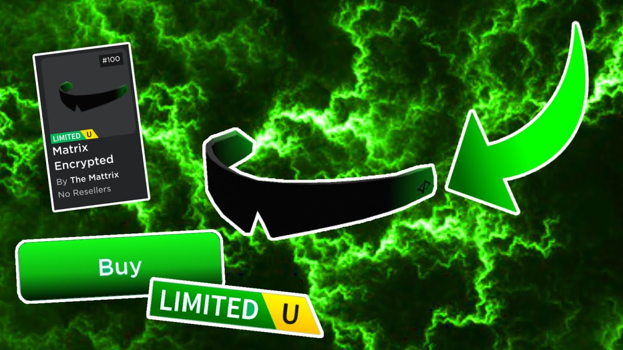 Sniping Matrix Encrypted Shades Free Ugc Limited On Roblox - YouTube
