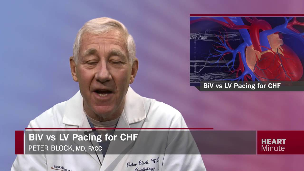 Heart Minute | BiV vs LV Pacing for CHF - YouTube