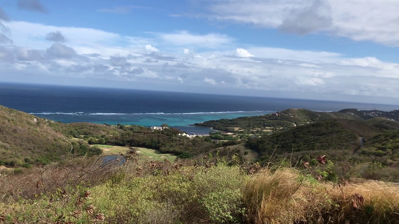 360 degree view of Canouan from golf course - YouTube