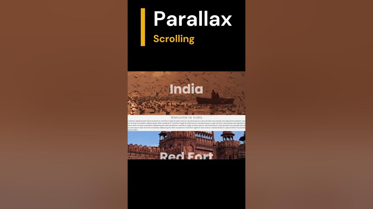Easy Parallax Scrolling Effect Using Html And Css Coding Webdevelpment Webdevelop Youtube