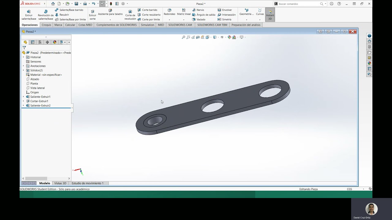 Solidworks: Crear un primer ensamble - YouTube