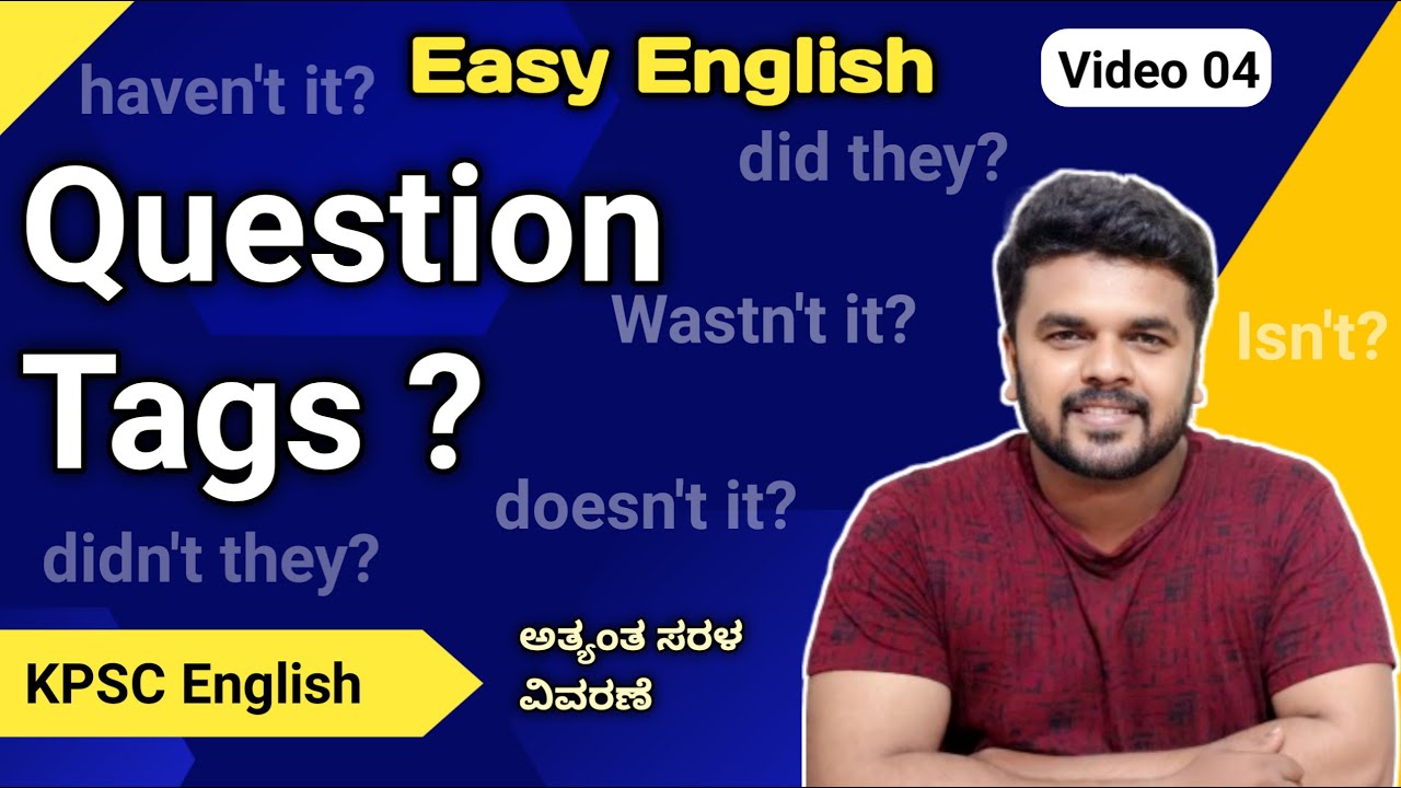Question Tags ? - PDO / KPSC | PDO English 35 Marks | RG CLASSES - YouTube