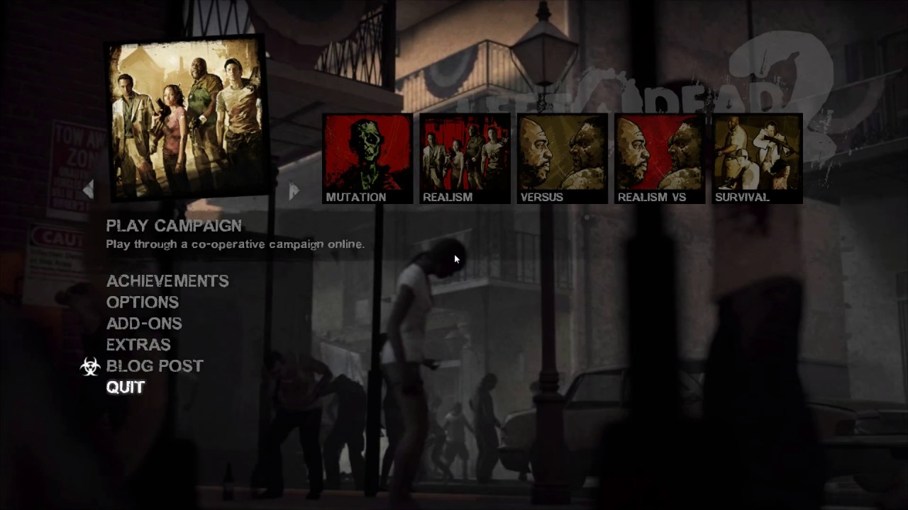 Left 4 Dead 2 sound mod: Limbo Main Menu - YouTube