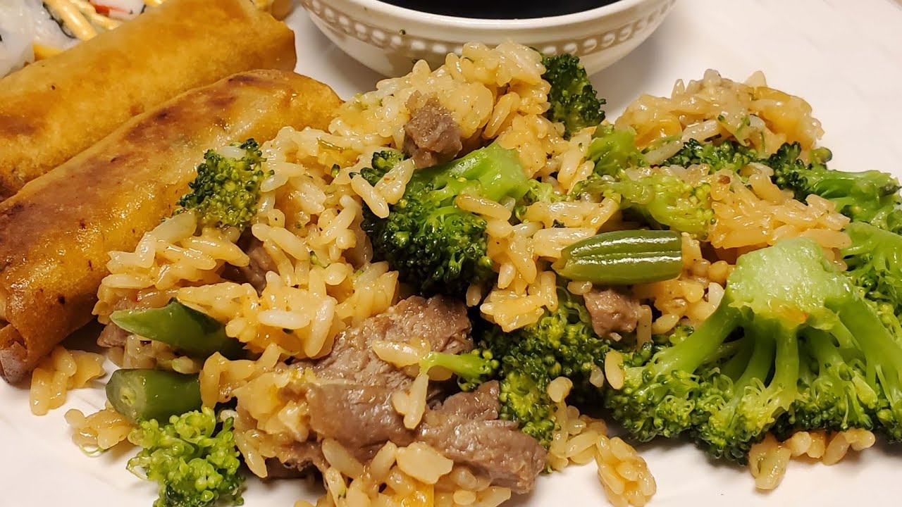 Bulgogi Beef Fried Rice & Chicken Spring Rolls - Easy Trader Joe's ...