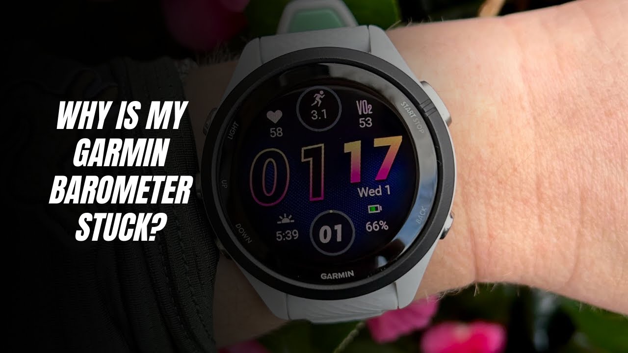 Why is my Garmin barometer stuck? - YouTube