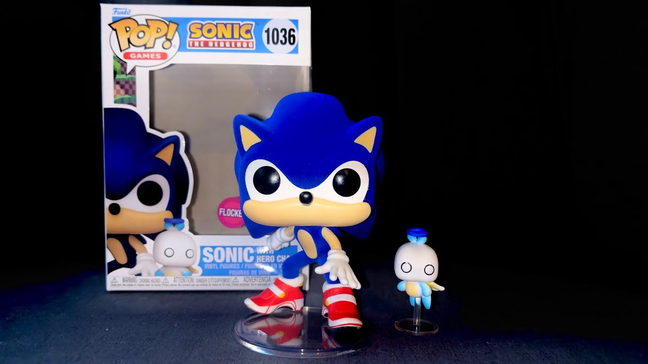 Soap Shoes Sonic With Hero Chao Funko Pop Unboxing! (Flocked Version ...