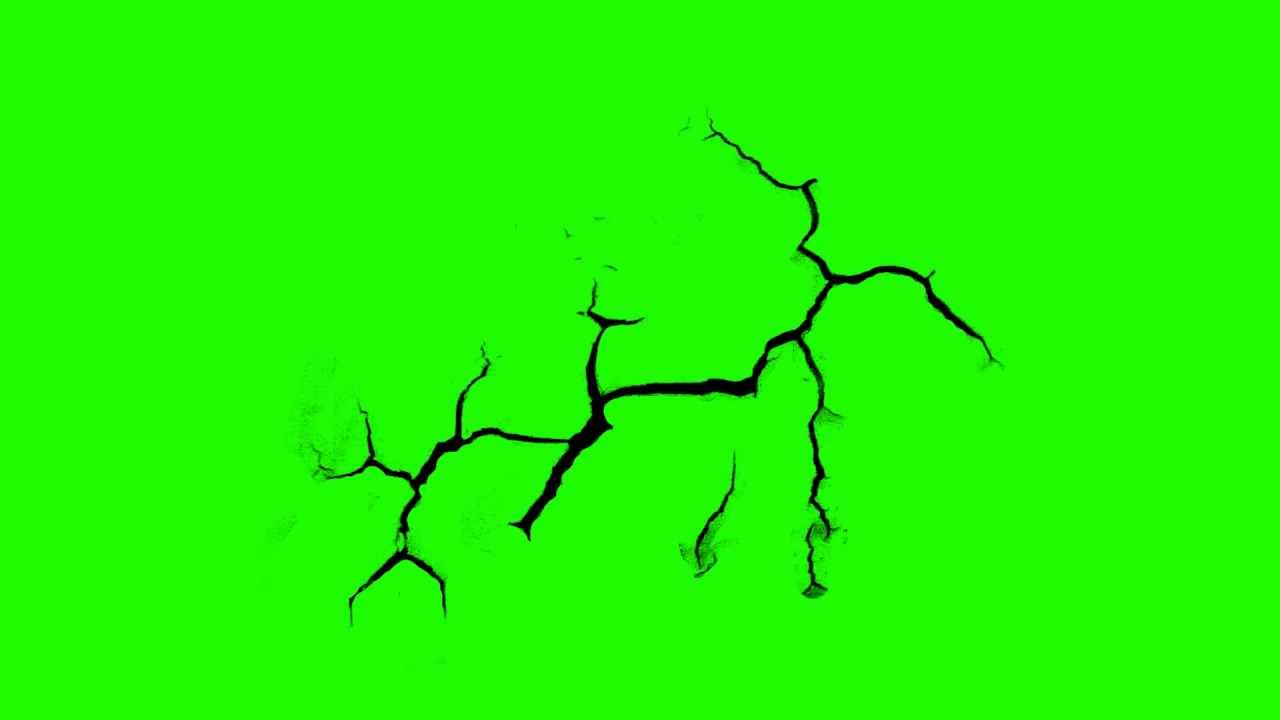 crack forming green screen effect - YouTube