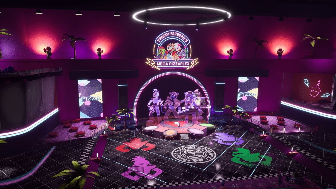 Pizzaplex Main Atrium Ambience | Atmospheric Background for Study or ...