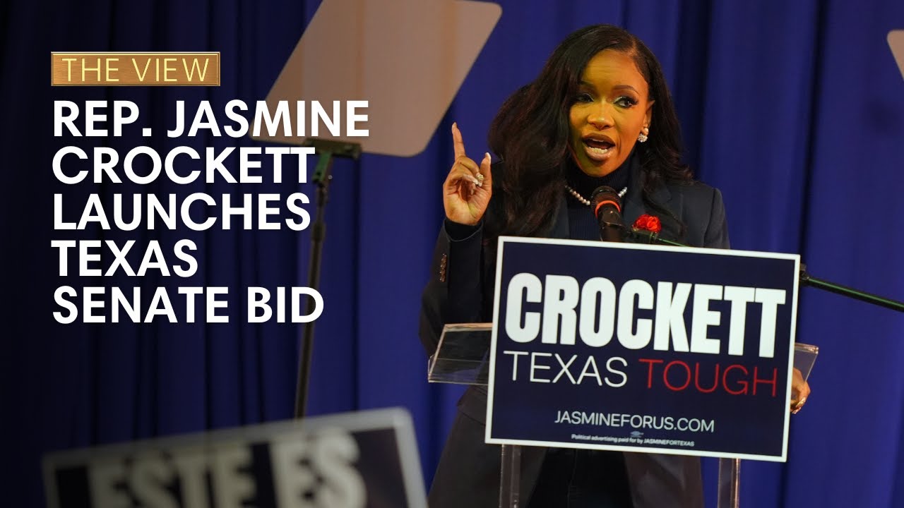 Rep. Jasmine Crockett Launches Texas Senate Bid | The View - YouTube