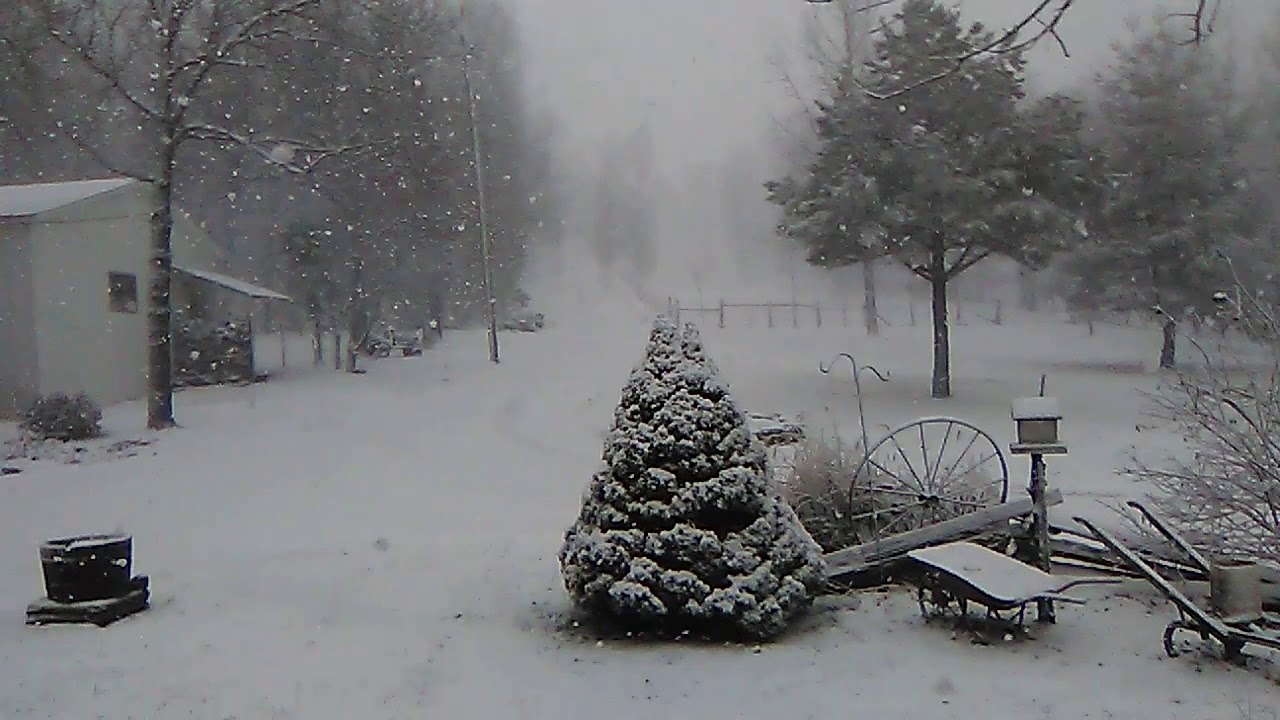 Random Stuff 0035: Snow Is coming down hard - YouTube