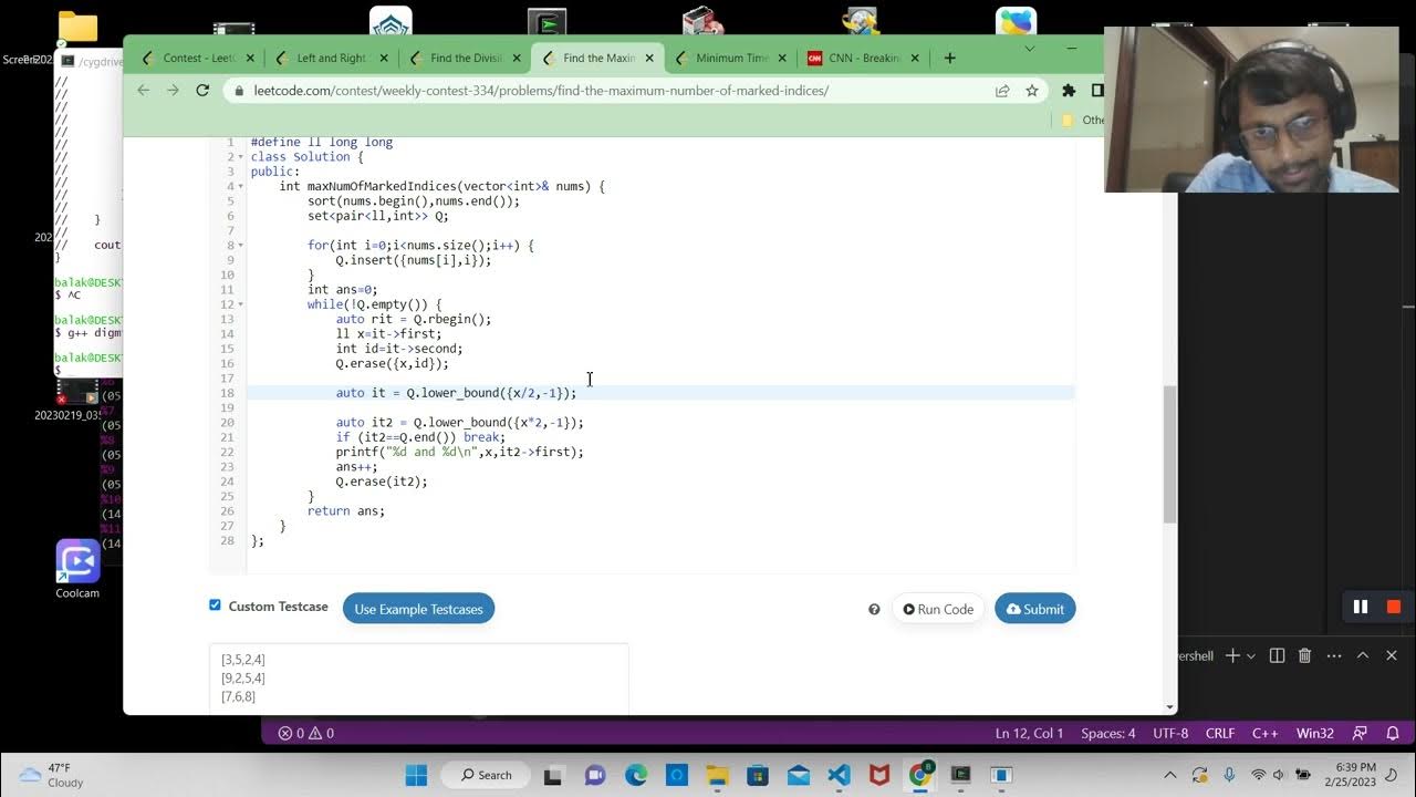 Leetcode Weekly Contest 334 Youtube