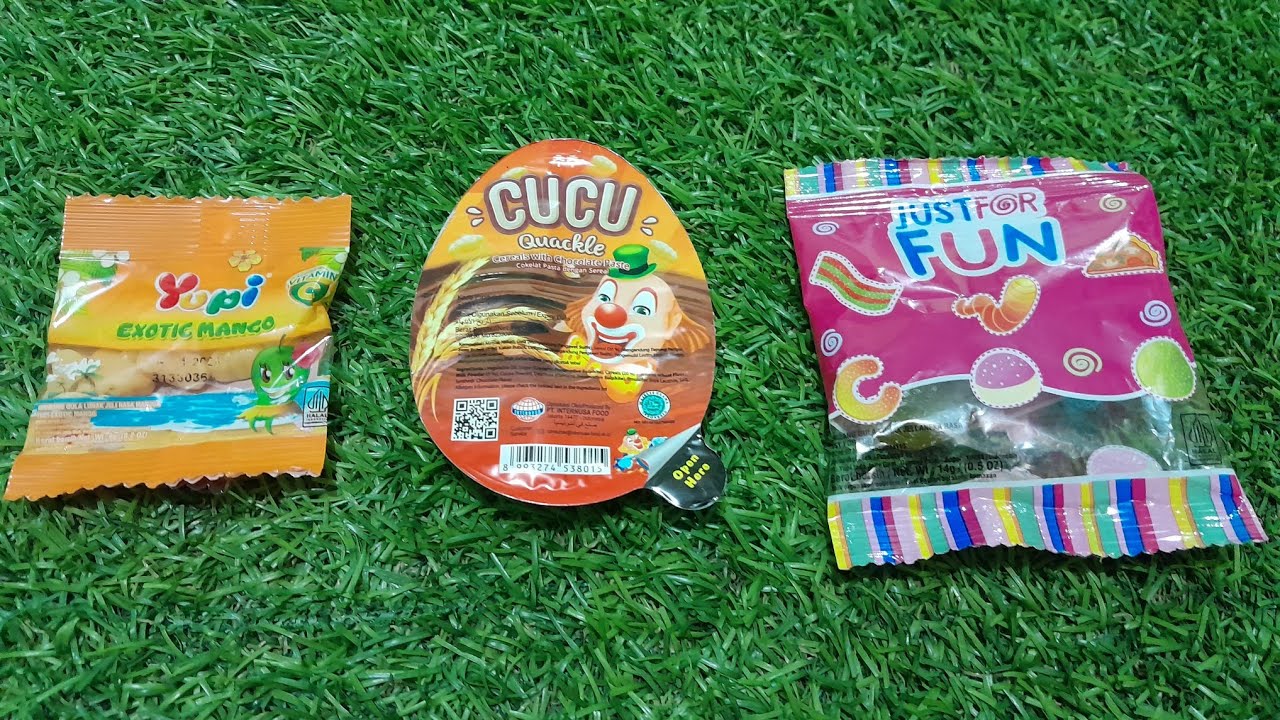 UNPACKING PERMEN YUPI EXOTIC MANGO,CUCU QUACKLE,PERMEN JUST FOR FUN ...