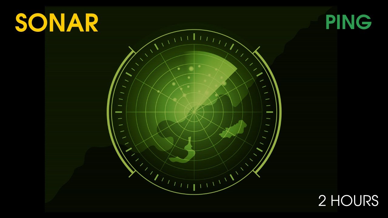 Submarine Sonar Ping – 2 Hour Loop │ Analog Radar Signal for Focus ...