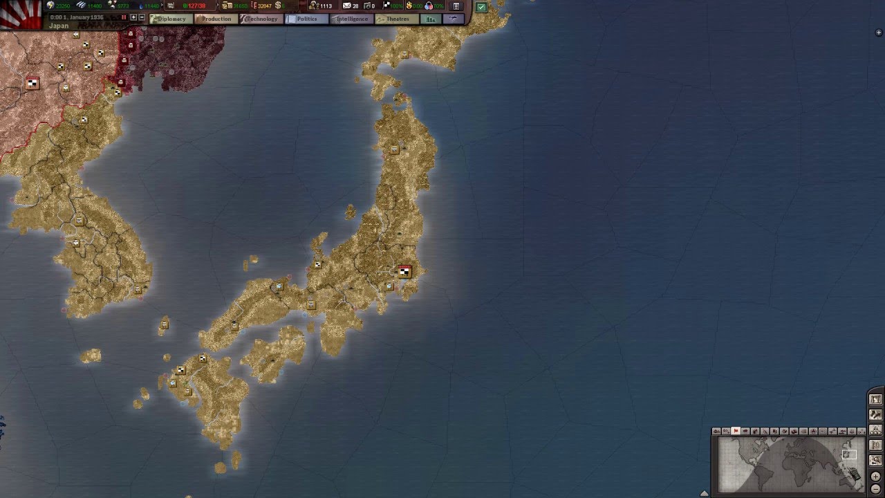 Hearts of Iron 3 + BICE 8.5 - Painting Asia Yellow - YouTube