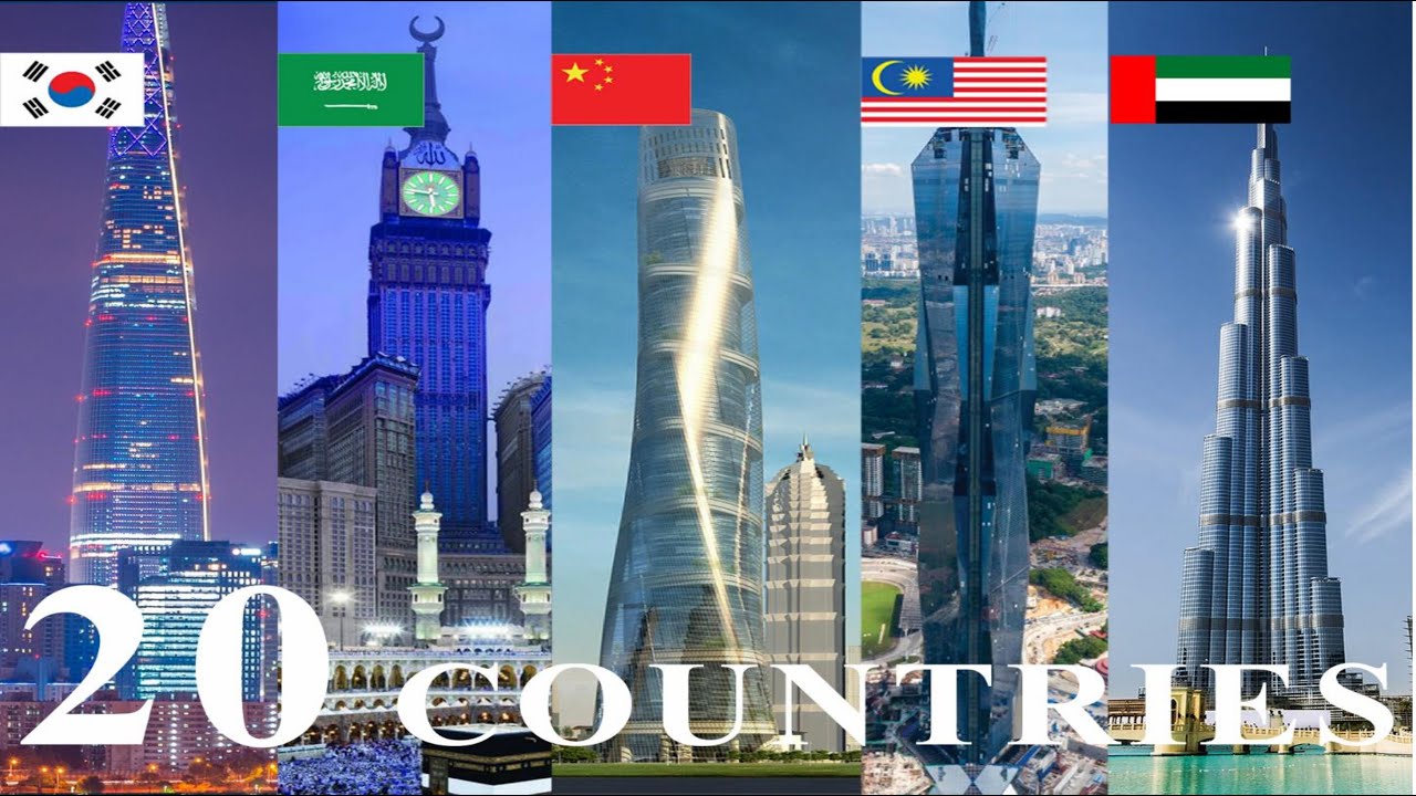 Tallest Buildings by Country Ranking | Top20 tallest building - YouTube