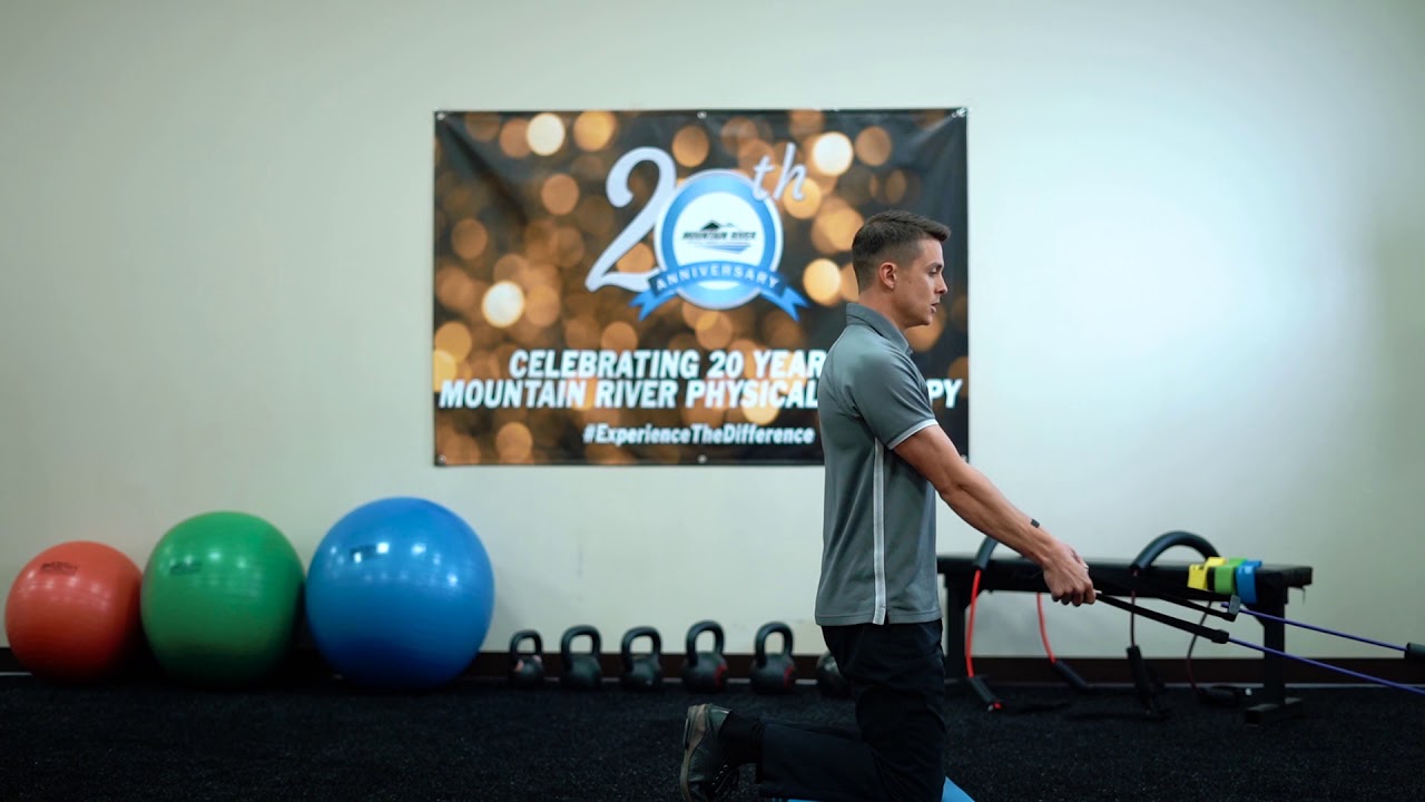 Cervical Flexion | Tall kneeling core activation - YouTube