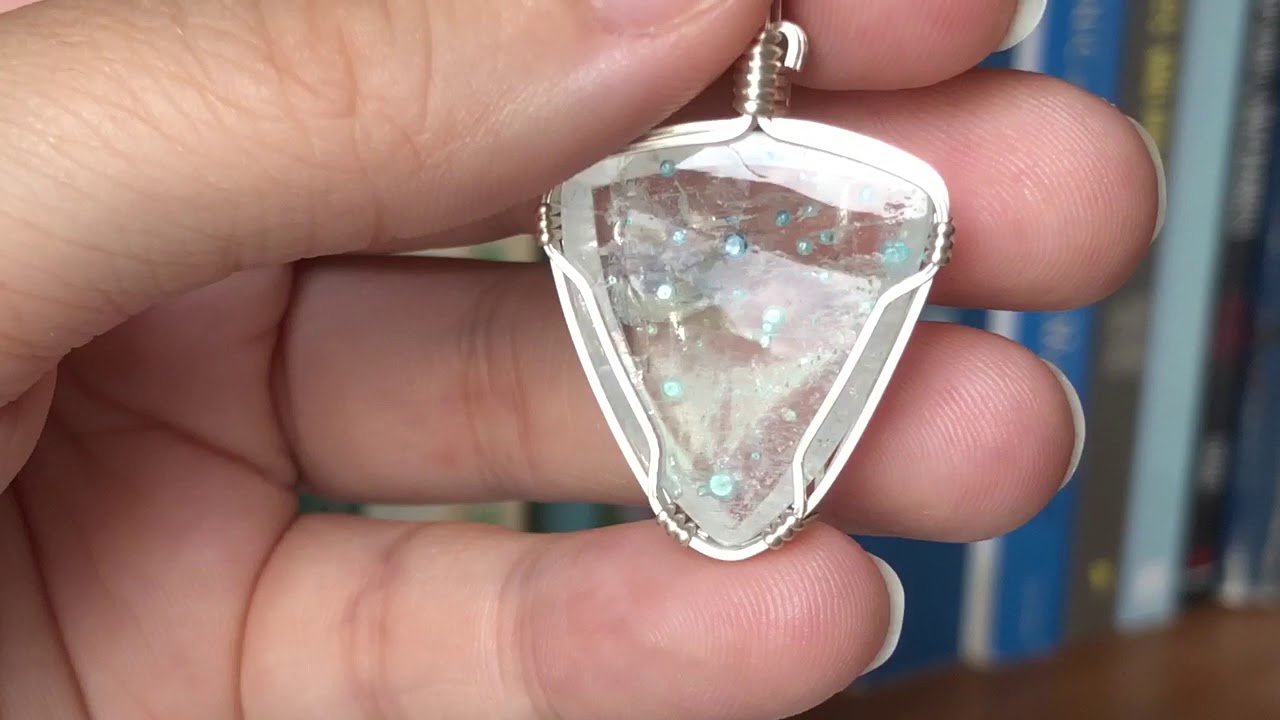 Gilalite in quartz / Medusa quartz pendant - Vines and Lines Jewelry ...