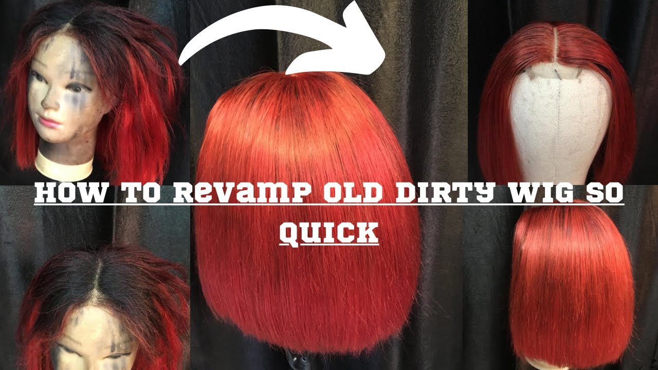 HOW TO REVAMP A OLD TINTED WIG BACK TO LIFE /step by step on how to ...