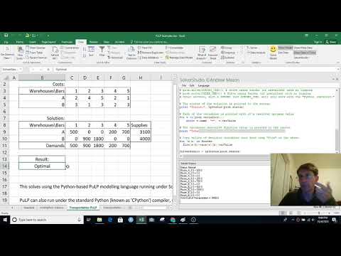 math560 M030r algebraic modeling language pulp solverstudio - YouTube