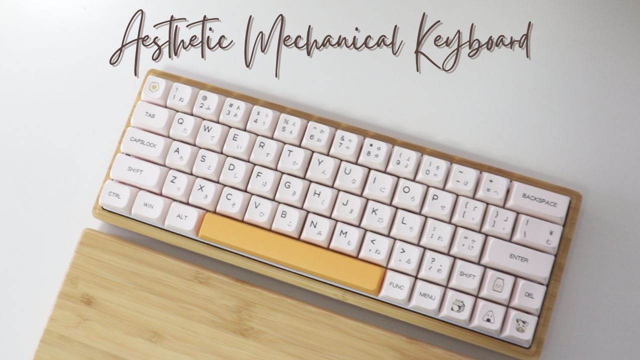 Minimalist Bamboo Mechanical Keyboard Build | Aesthetic Honey & Milk ...