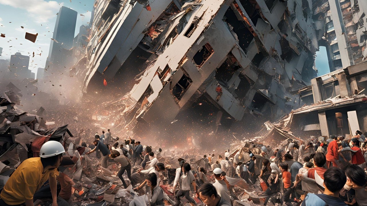 Buildings Collapse in Moment! Japan in Mourning After Earthquake and ...