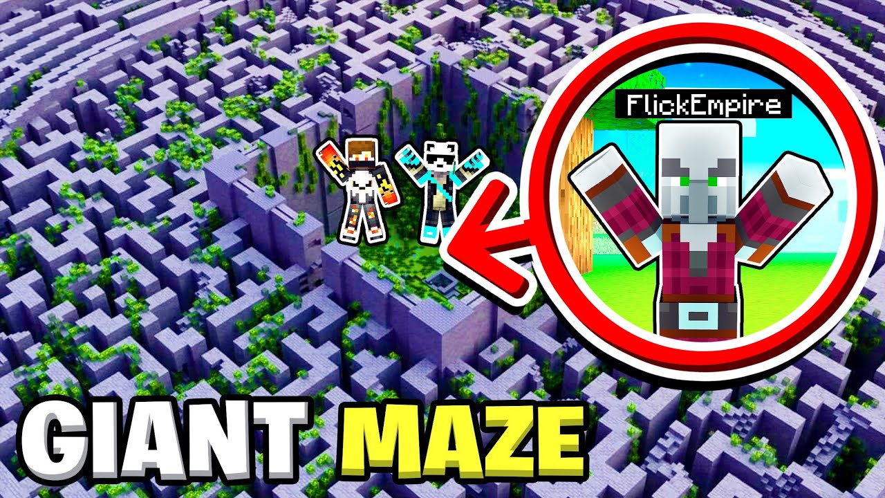 🤯 WE GOT TRAPPED IN THE BIGGEST MAZE IN MINECRAFT... - YouTube