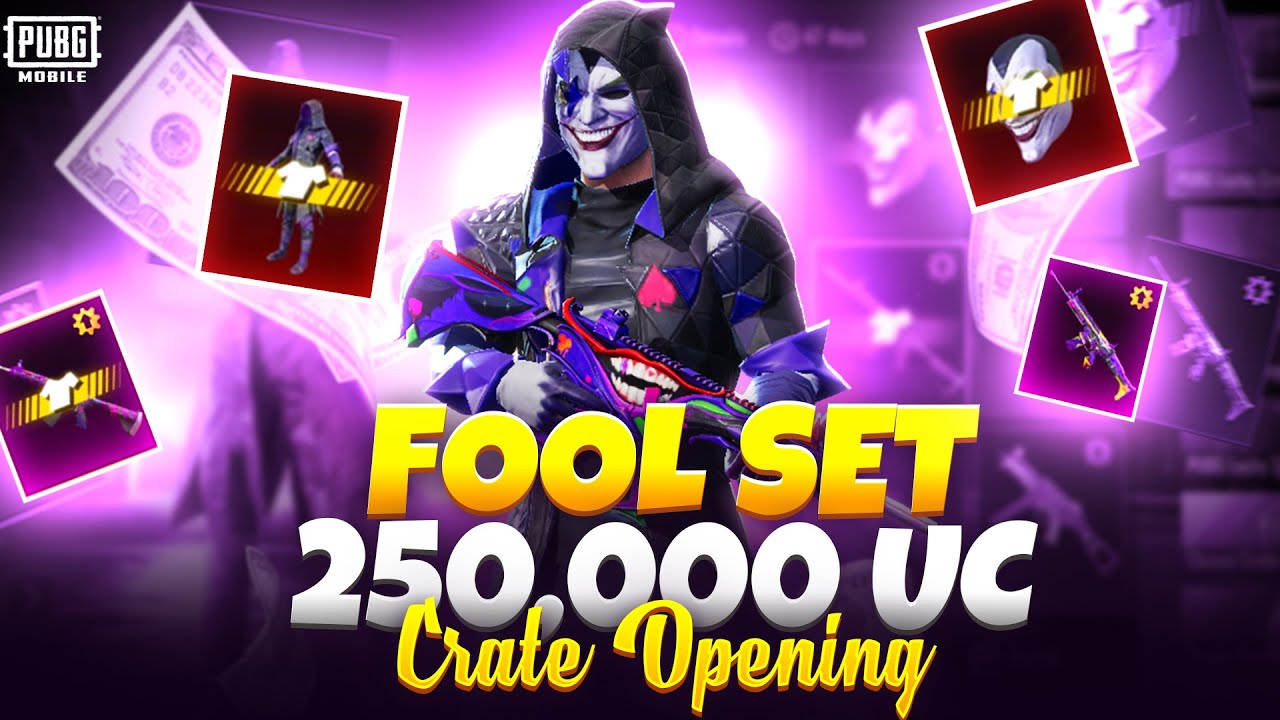 FINALLY GOT FOOL SET IN 250,000 UC ️🔥 PUBG MOBILE - YouTube